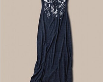 Skull print dress | Etsy