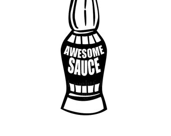 AWESOME SAUCE Decal - (Various Colors)