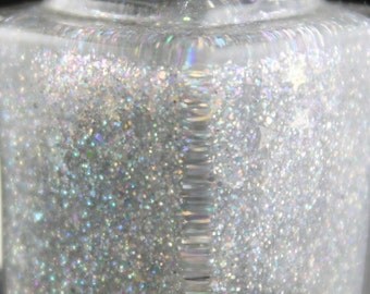 Pink Opal Iridescent Pink Glitter Nail Polish by GlitterfiedNails