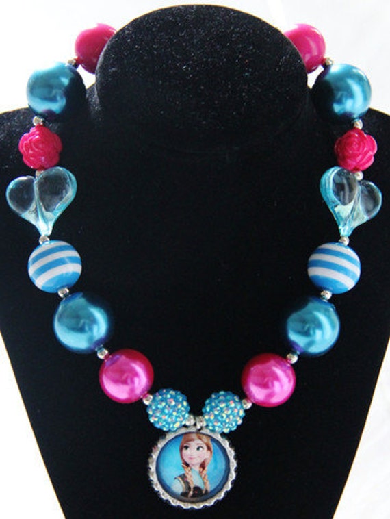 Princess Anna Necklace Frozen Necklace Chunky Necklace