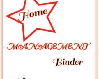 Home Management Binder Cover-Black