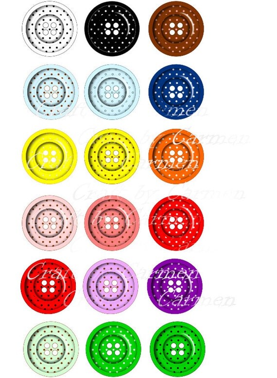 Sewing buttons clip art buttons sew clipart by CraftbyCarmen