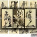 RETRO HORROR Digital Printable Collage Sheet Vintage