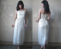 Popular items for off white lace dress on Etsy