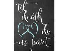 Popular items for til death do us part on Etsy