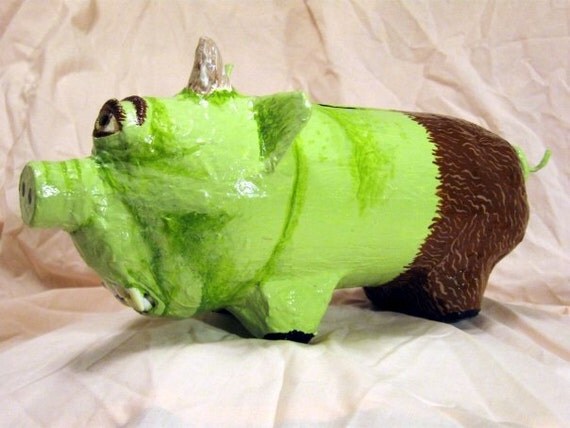 Cyclops Piggy Bank by PFrankCreations on Etsy