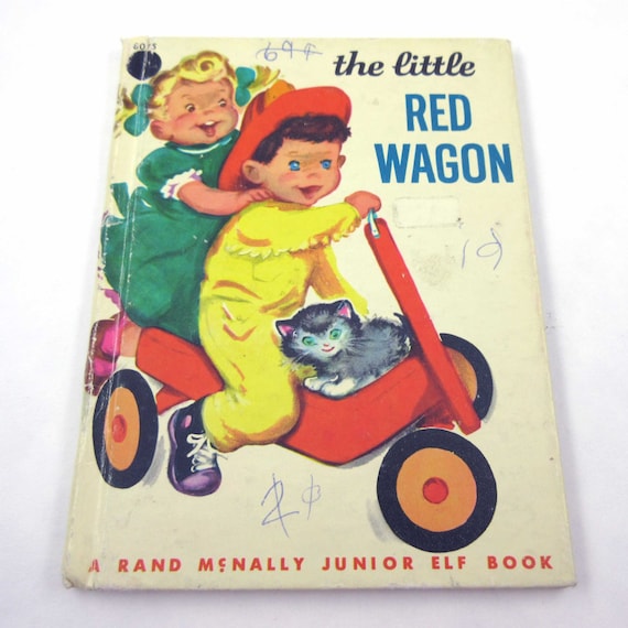 The Little Red Wagon Vintage 1940s Rand McNally