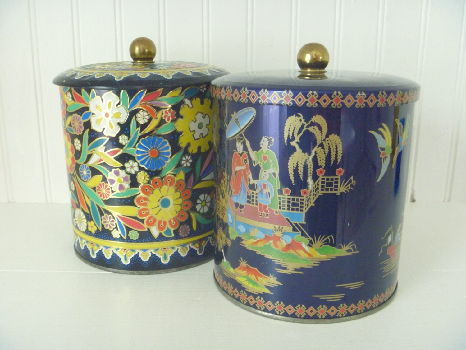 Blue Willow Tin and Blue Floral Tin Containers – Haute Juice