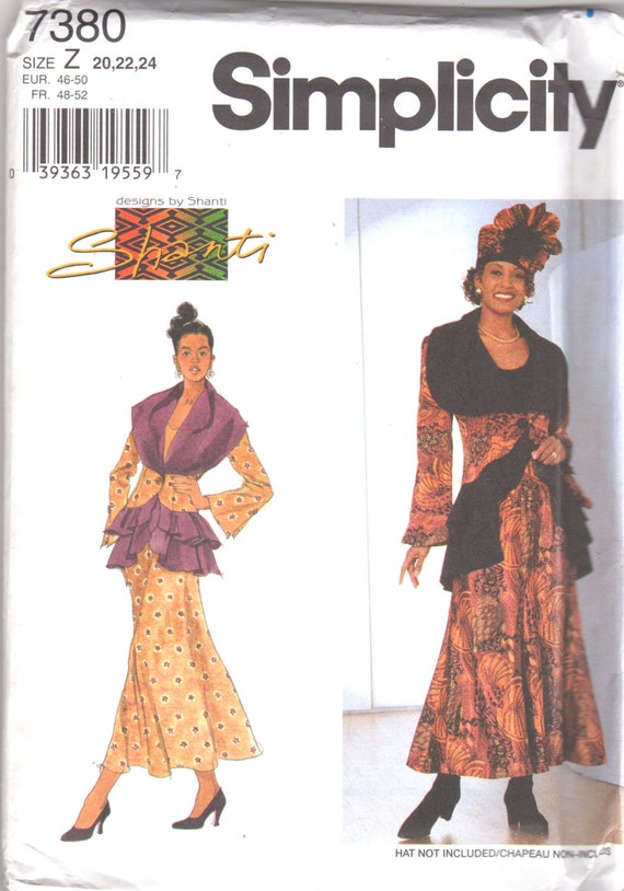 Simplicity 7380 Misses Double Peplum Jacket Flared by mbchills