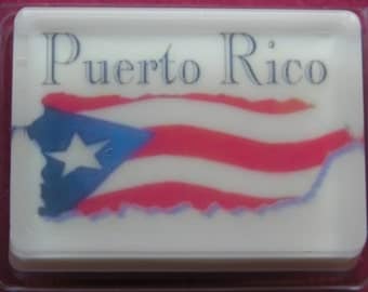 PUERTO RICAN FLAG SoAP - Puerto Rico - Gift Soap - Art Soap - Mango ...
