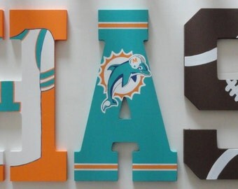 Miami Dolphins Inspired Wall letters