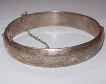 Unique sterling silver bangle related items | Etsy