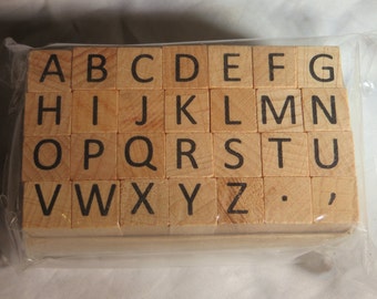 Capital letter stamp | Etsy