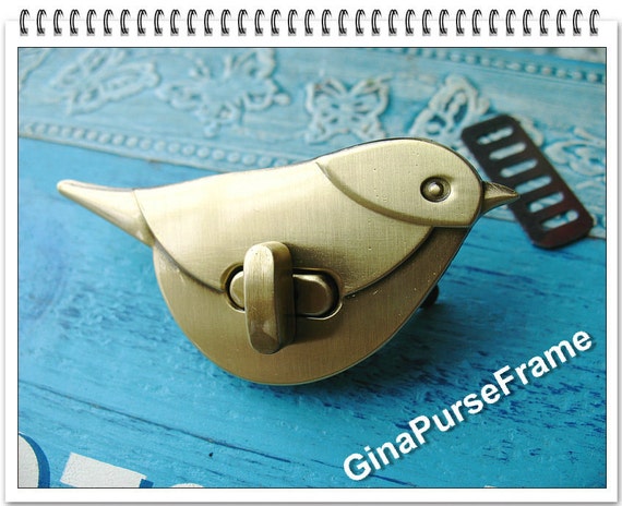 Purse Lock bird-shape for handmade purse bag box wallet
