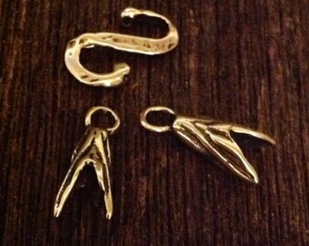 WHEEE Flying Pig Charm Artisan Handcrafted by OakhillSilverSupply