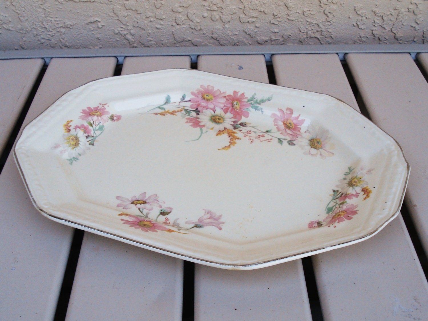 Vintage EDWIN KNOWLES China Co. Platter 53-8 Pattern. – Haute Juice