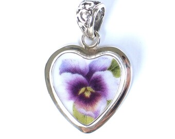 Popular items for pansies charms on Etsy