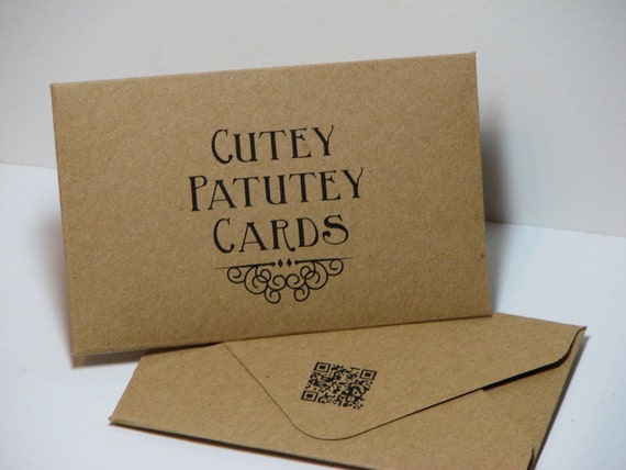Customizable 2x3.5 Kraft Gift Card Envelopes