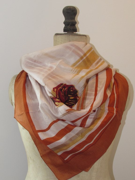 Beautiful vintage French 100% silk scarf. Paris chic – Haute Juice