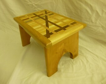 Handcrafted solid Wood Step Stool
