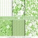 Green Digital Paper Green Digital Paper Pack by blossompaperart