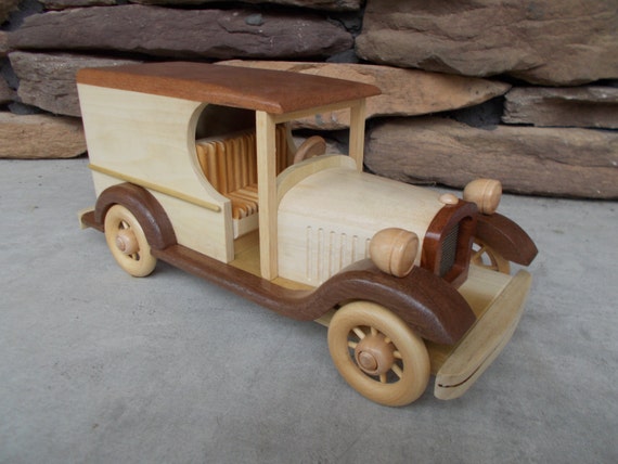 wooden C cab delivery van