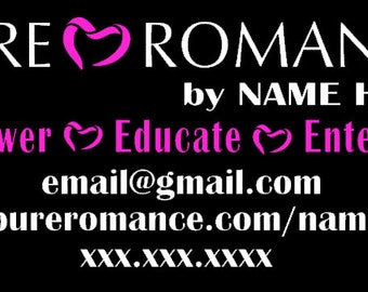 PURE ROMANCE DECAL 2 colors.
