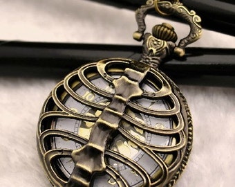 Popular items for skull pocket watch on Etsy