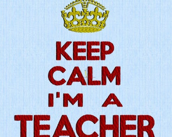 Teacher embroidery | Etsy