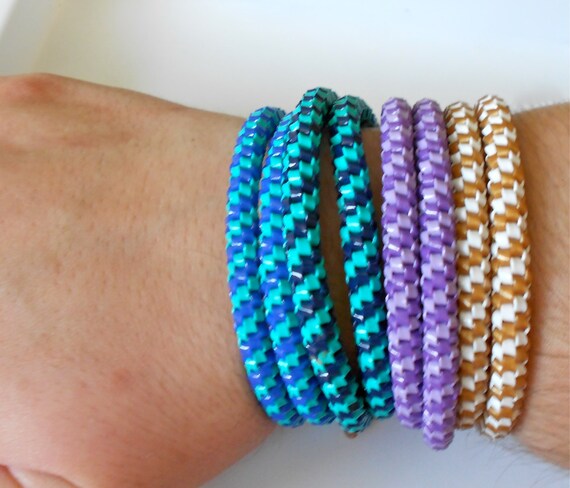Woven Double Wrap Plastic Bracelet Mixed by StylishScientist