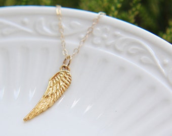 Popular items for gold angel wing on Etsy