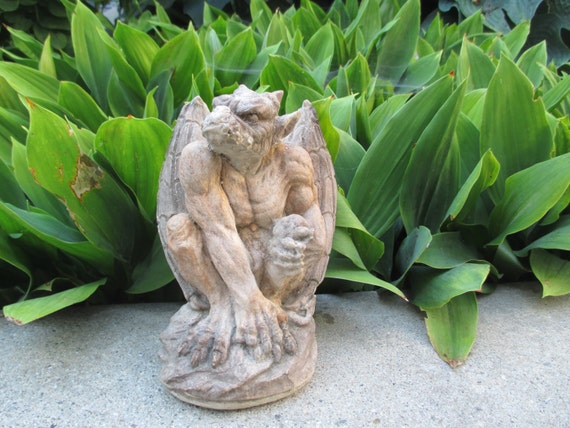 Mini Dragon Gargoyle Statue by ConcreteDesignStudio on Etsy
