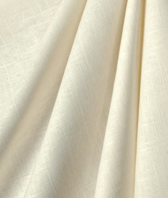 ivory linen fabric swatch