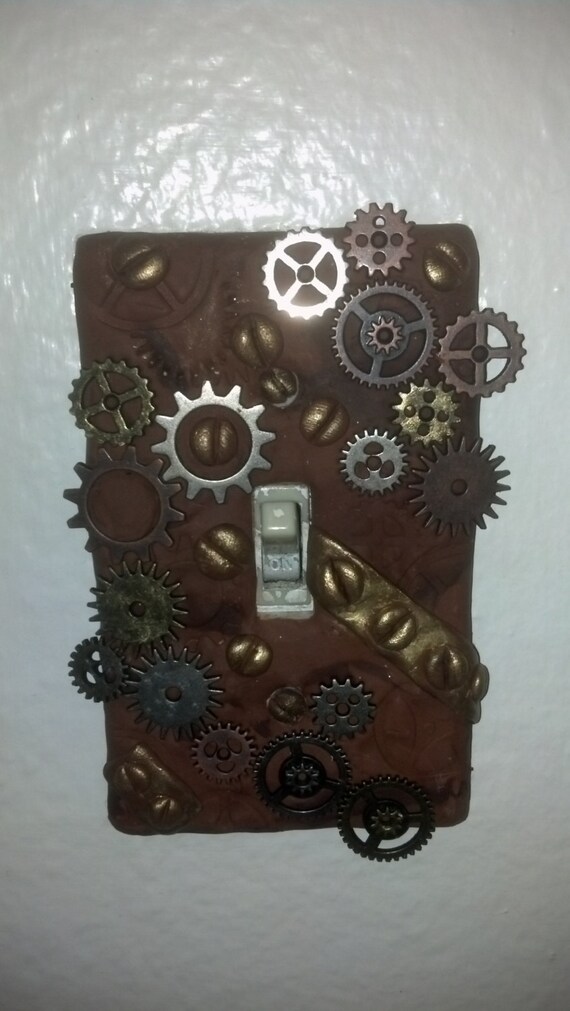Items similar to Steampunk Gear Light Switch Cover on Etsy