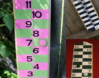 Magnetic Backyard Scoreboard for Bocce Ball, Corn Hole, Ladder Golf, etc