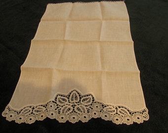 Lace edge towel | Etsy