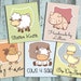 Cute Farm Animal Fabric Labels 1.25 x 1.5 Your Name Added