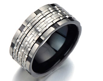 Gift for Boyfriend Anniversary/The Man Ring/Mens Spinner Ring/Mens ...