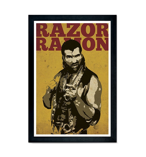 Items similar to Razor Ramon Vintage WWE Poster NWO - 12" x 18" Scott ...