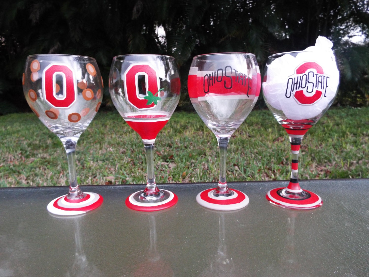 Ohio State Wine Glasses Sports Wine Glasses Large Wine