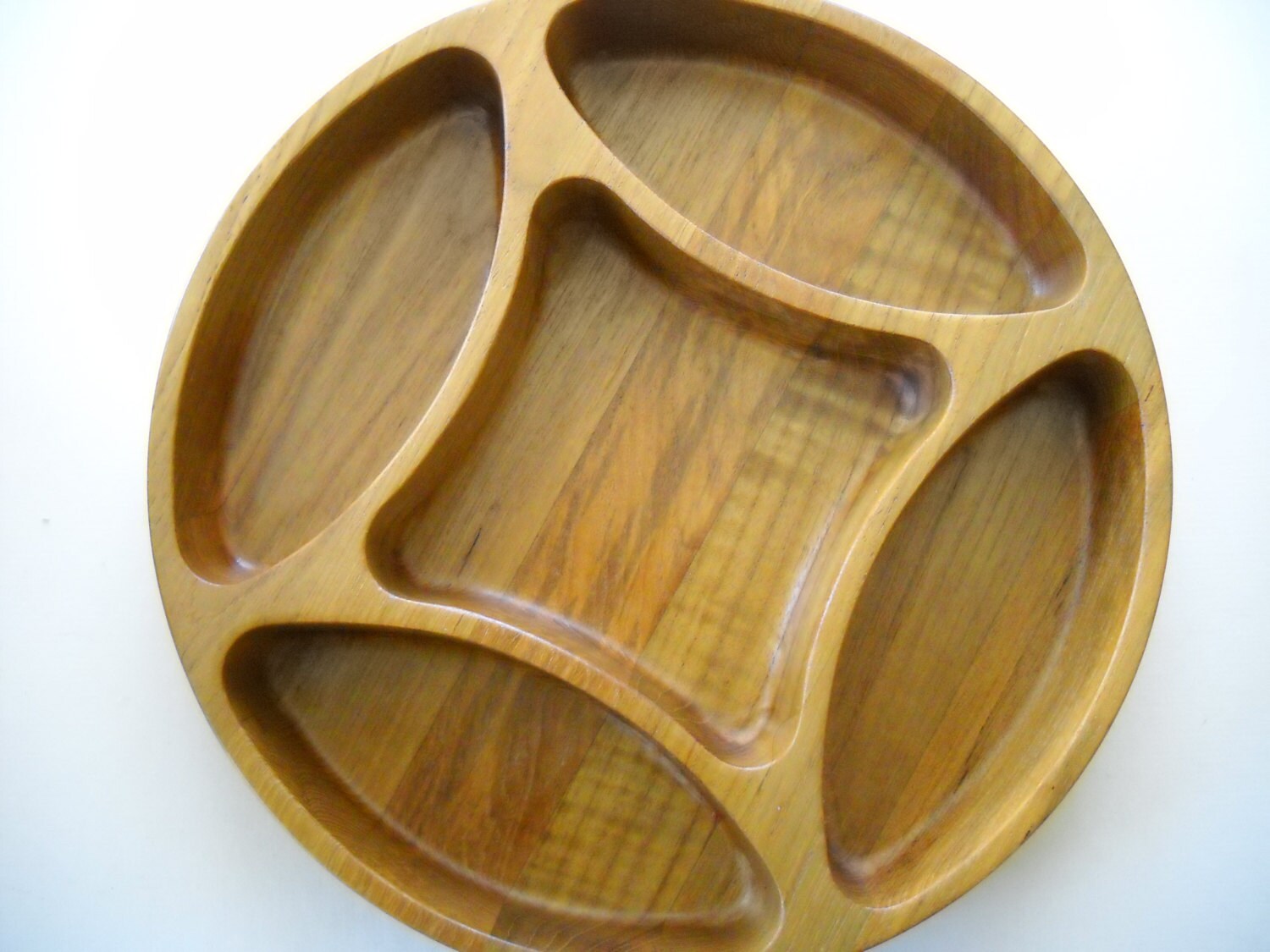 Vintage Mid Century Modern Dansk Designs Denmark Teak Wood Sectioned ...