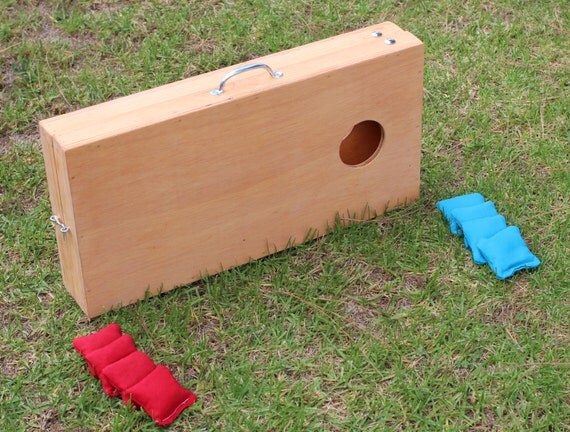 Items similar to Mini Tabletop Custom Cornhole Game Set on Etsy
