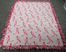 Popular items for pink ribbon fleece on Etsy