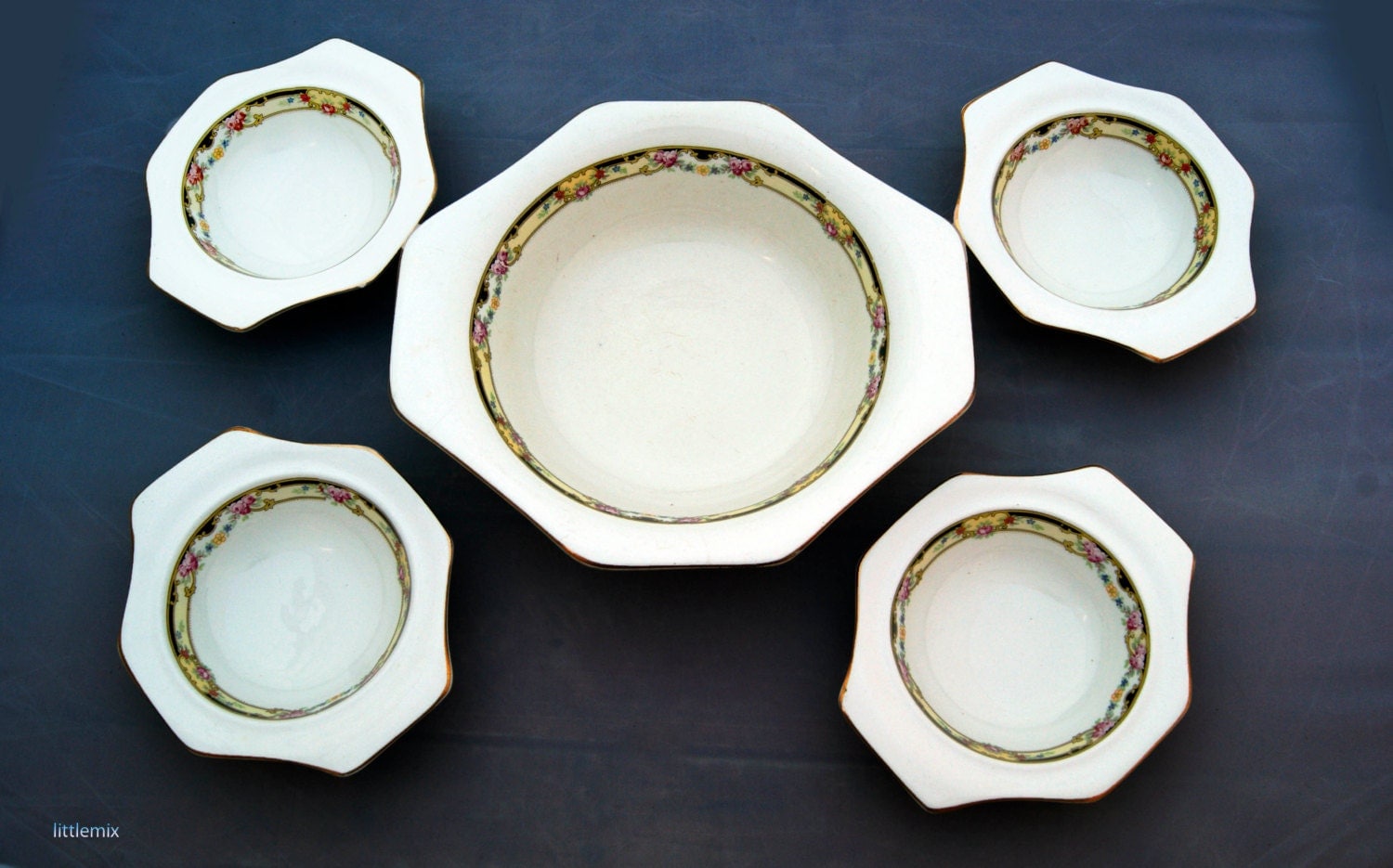 Vintage Solian Ware Soho Pottery Ltd Cobridge England Serving Dish Set ...