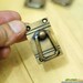 1.81 Lot of 6 pcs Vintage RETRO Western square Drop Pull