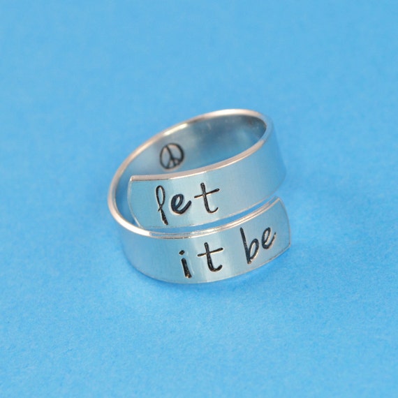 Let It Be Wrap Ring by SilverStatements on Etsy