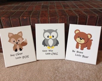 Popular items for forest animal decor on Etsy