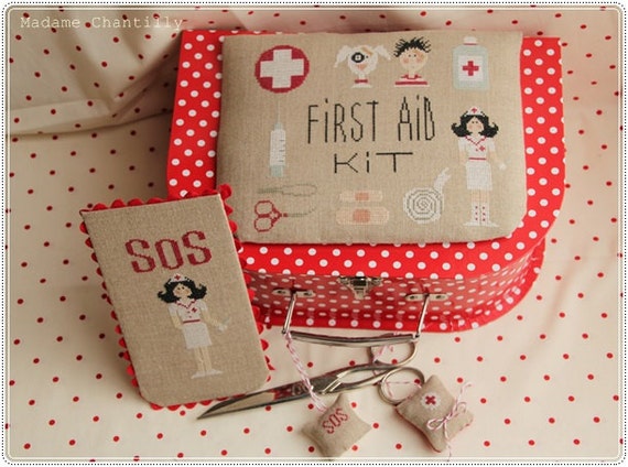First Aid Kit Cross stitch Pattern