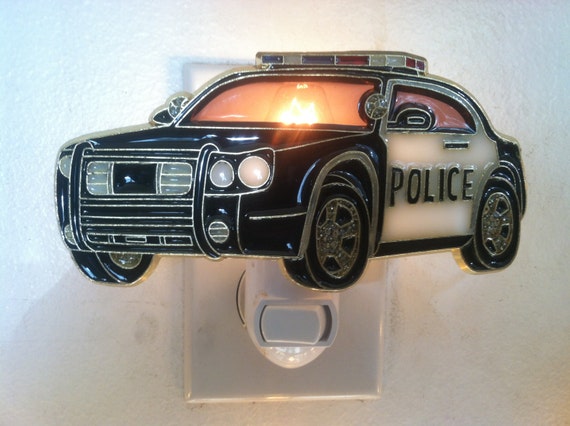 Police Car Night Light with 4 watt on/off switch