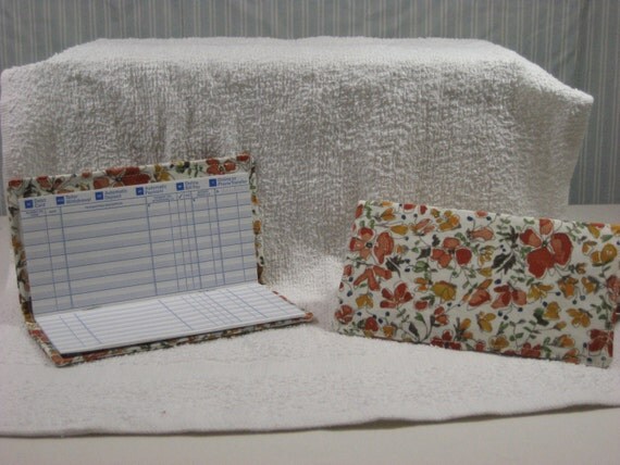 Checkbook cover check register cover